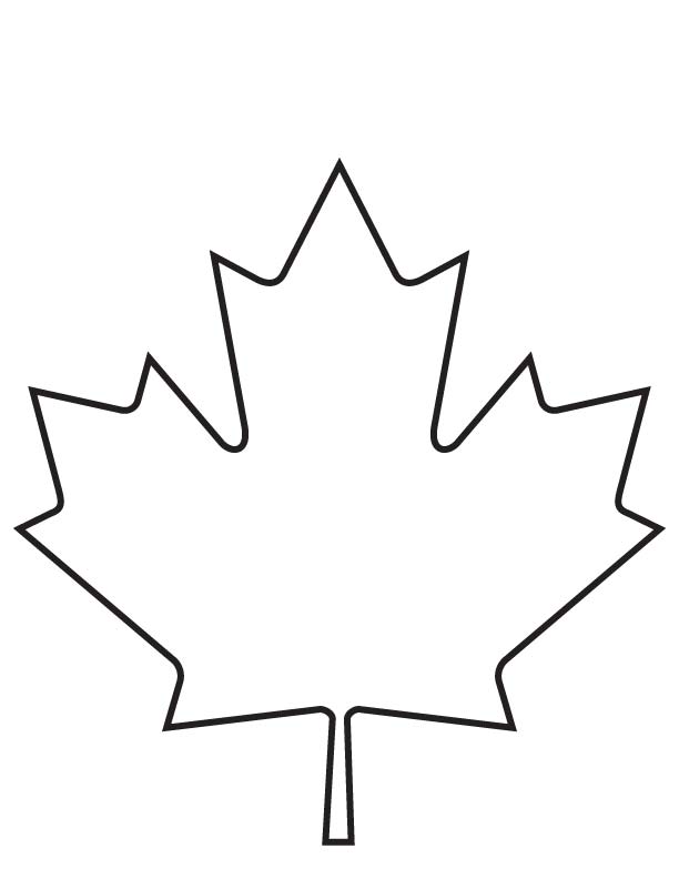 Maple Leaf Coloring Page Download Free Maple Leaf Coloring Page For