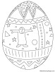 Easter egg dancing coloring page | Download Free Easter egg dancing ...
