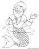 Merman Coloring Pages | Download Free Merman Coloring Pages for kids ...