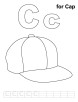C for chimpanzee coloring page with handwriting practice | Download ...