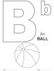 Printables Alphabet B Coloring Sheets