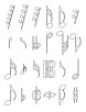 Musical note coloring page