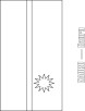 Nauru flag coloring page