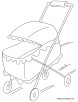 Pram coloring page 3