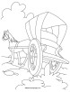 Horse cariage coloring Page 5